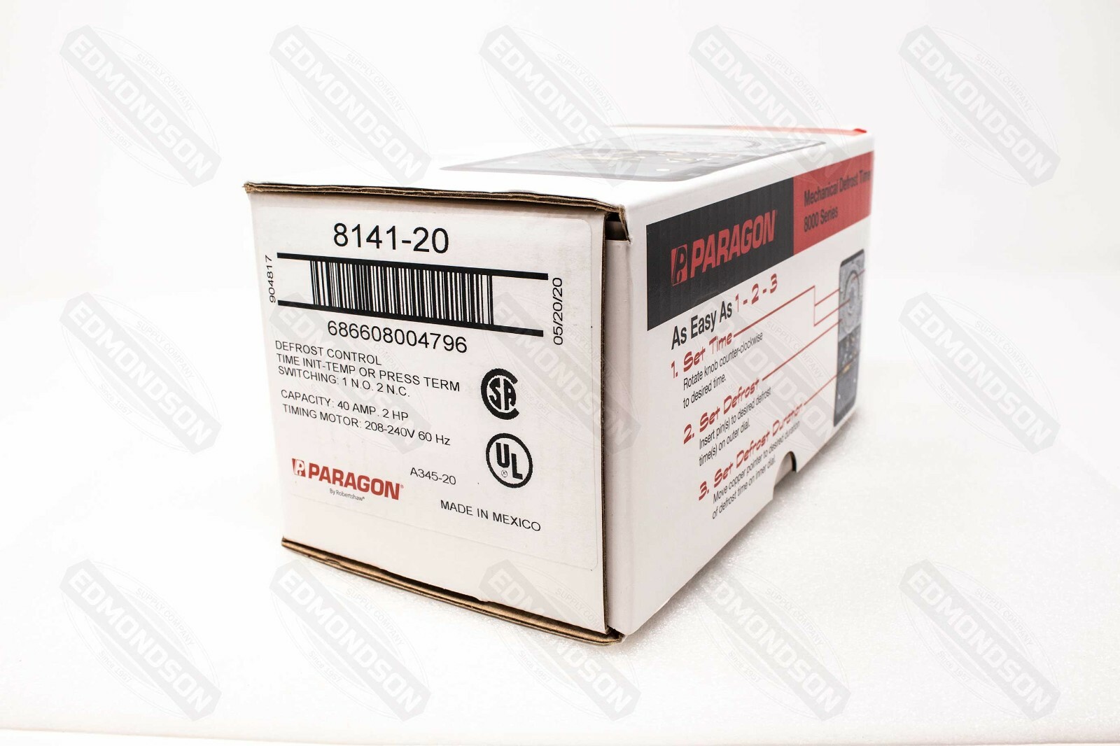 Paragon 8141-20 Defrost Commercial Timer Control, Time/Temperature ...