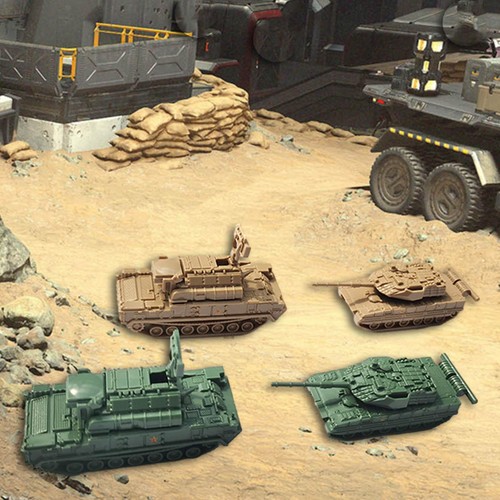 4Pcs 1:144 Miniature DIY Tank Model Collectables for Kids Boys Children ...