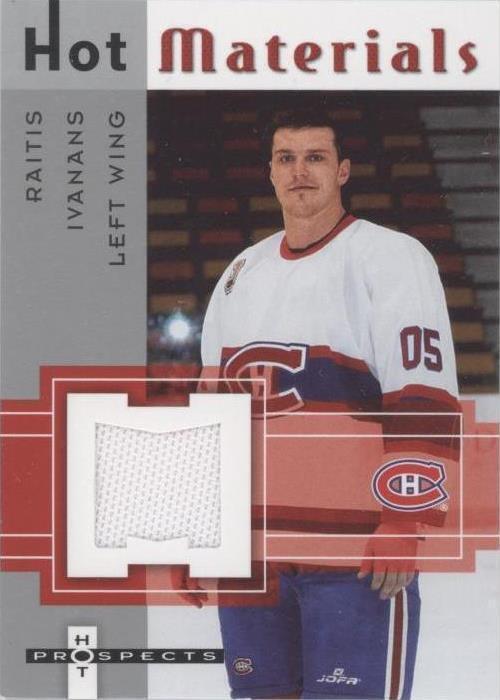 2005-06 Fleer Hot Prospects - Hot Materials Raitis Ivanans #HM-RI (MEM ...