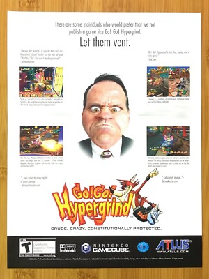 Go! Go! Hypergrind Gamecube 2003 Vintage Print Ad/Poster Atlus Nintendo ...