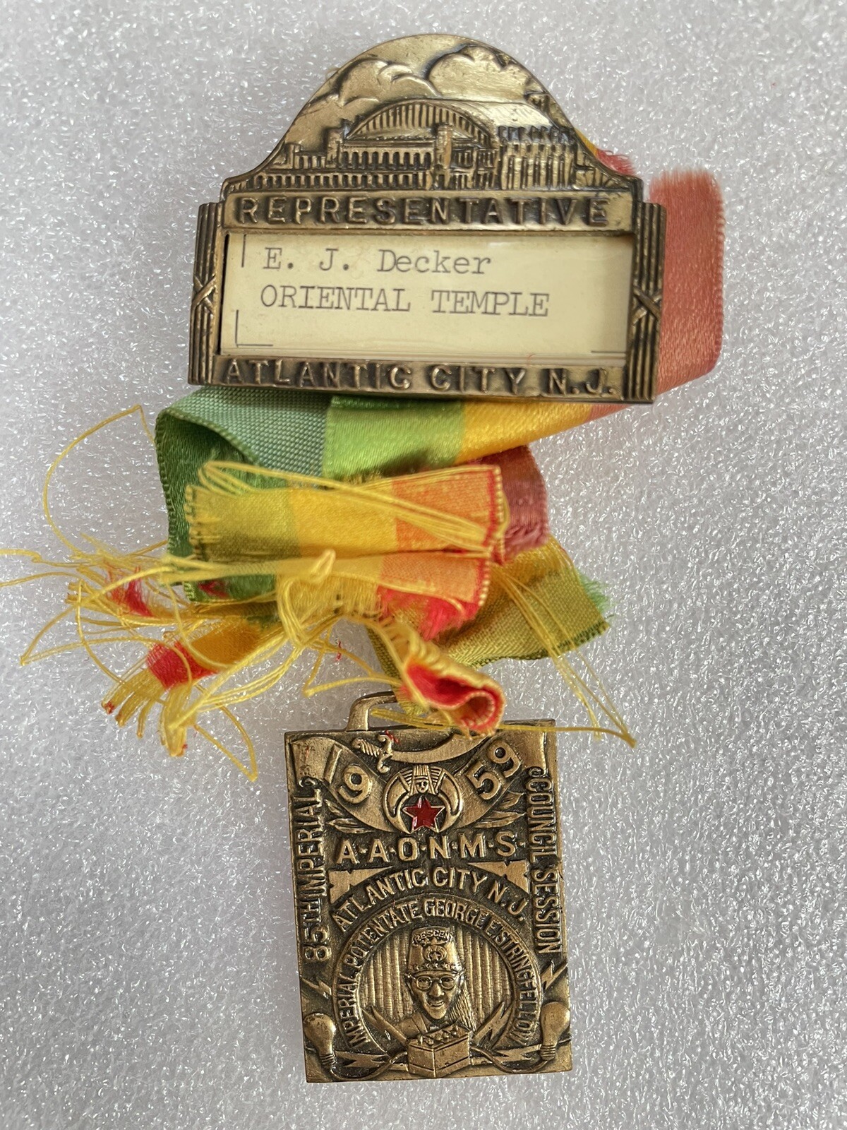 Vintage 1959 AAONMS 85TH IMPERIAL COUNCIL SESSION Oriental Temple Rep ...