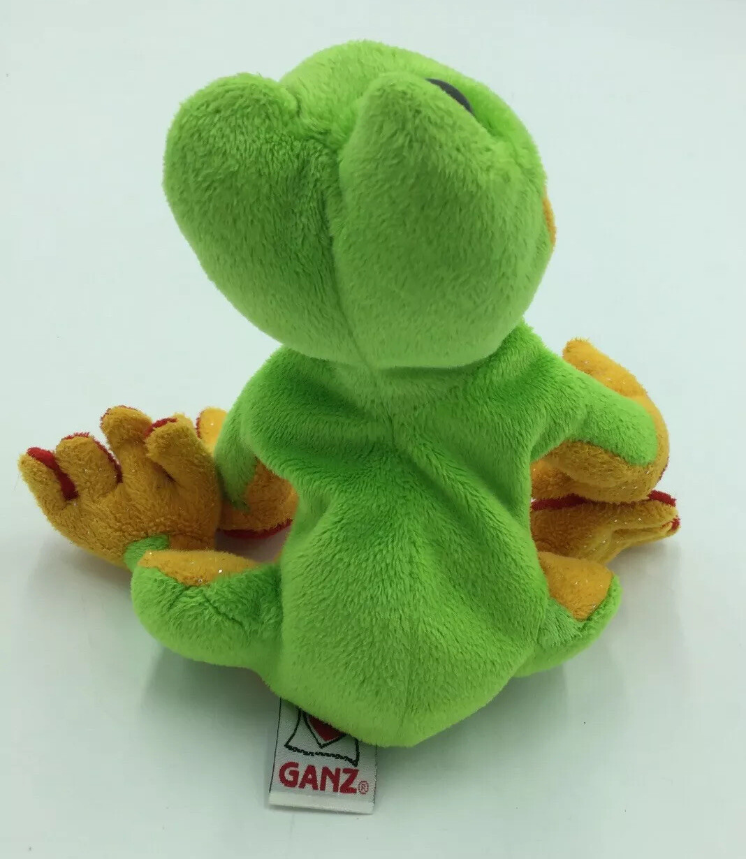Ganz Webkinz Frog Green Tree Frog Shiny Sequined Plush Stuffed Animal ...