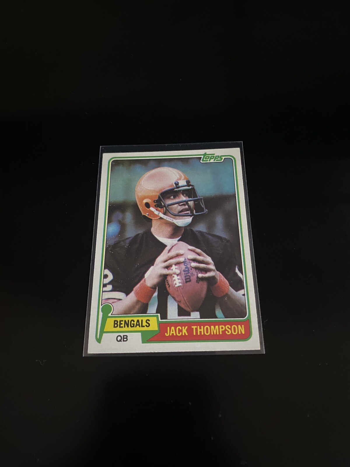 Jack Thompson 1981 Topps football card Ex-Gd Bengals 81 PWE | eBay