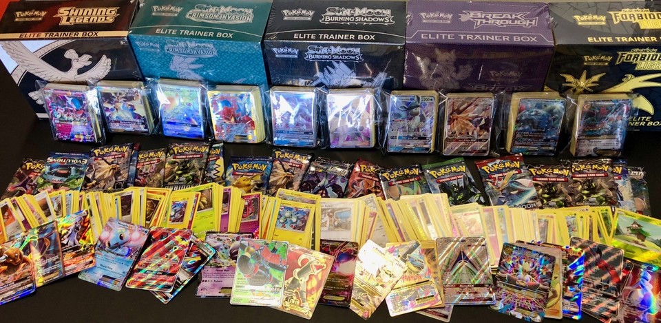 Pokemon Card Lot 100 OFFICIAL TCG Cards + Ultra Rare | VMAX GX EX VSTAR ...