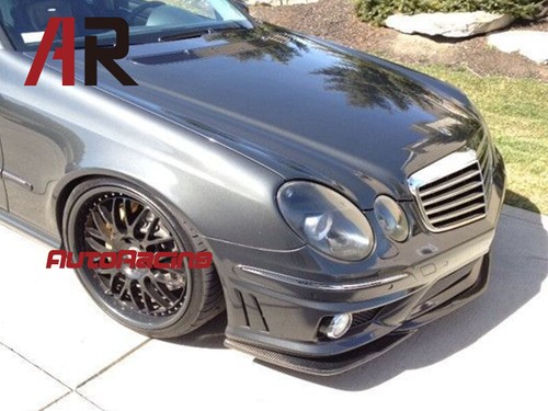CARBON FIBER GH STYLE FRONT LIP for MERCEDES W211 E63AMG 2006-2009 E63 ...