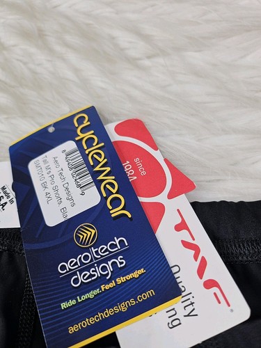 AERO TECH DESIGNS CYCLEWEAR Men 4XL TALL 4XT Black Padded Bike Shorts ...