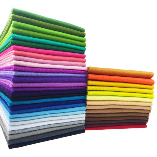 42pcs1.4mm Thick Soft Felt Fabric Sheet Assorted Color Felt Pack DIY ...