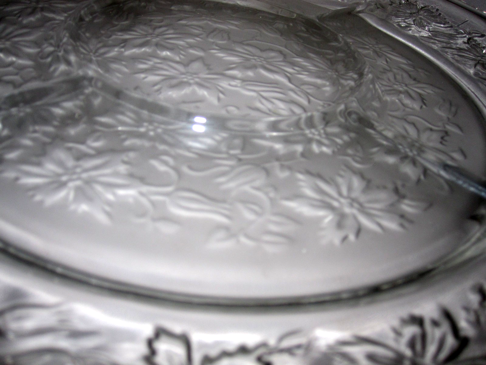 Princess House Fantasia Crystal Divided Tray Platter Dish with Dip bowl ...