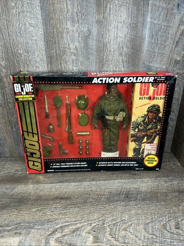 GI JOE RARE BLACK ACTION 12" SOLDIER U.S. ARMY INFANTRY BOXED SET 1994 ...