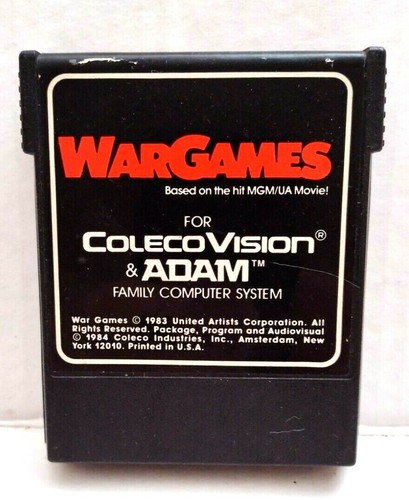 Wargames For Colecovision & Adam Family Computer Game Cartridge Tested ...