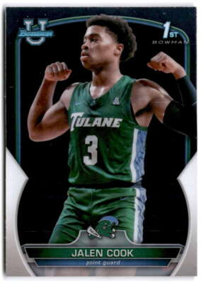 2022-23 Bowman University Chrome #25 Jalen Cook Tulane Basketball | eBay