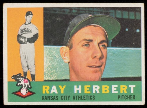 1960 TOPPS RAY HERBERT KANSAS CITY ATHLETICS #252 VG-VG+ | eBay