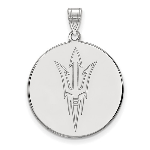 Arizona State University Sun Devils Pitchfork Disc Pendant in Sterling ...