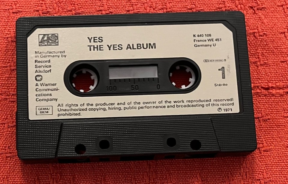 YES - UK CASSETTE TAPE WITH PAPER LABELS - THE YES ALBUM | eBay