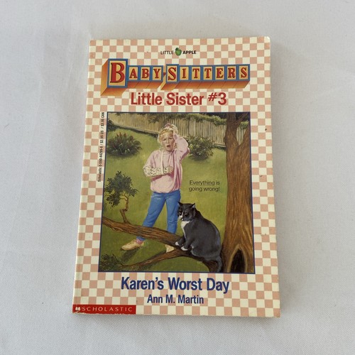 Baby Sitters Club Little Sister books # 3 Karen’s Worst Day Vintage ...