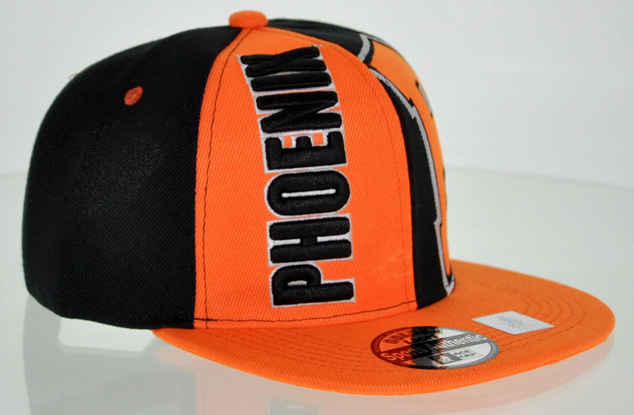 NEW! FLAT BILL SNAPBACK BALL US PHOENIX ARIZONA CAP HAT ORANGE BLACK | eBay