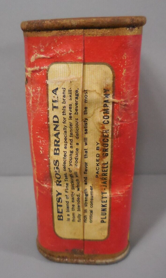 Betsy Ross Tea Tin Vintage 1930's Orange Pekoe and Pekoe Little Rock ...