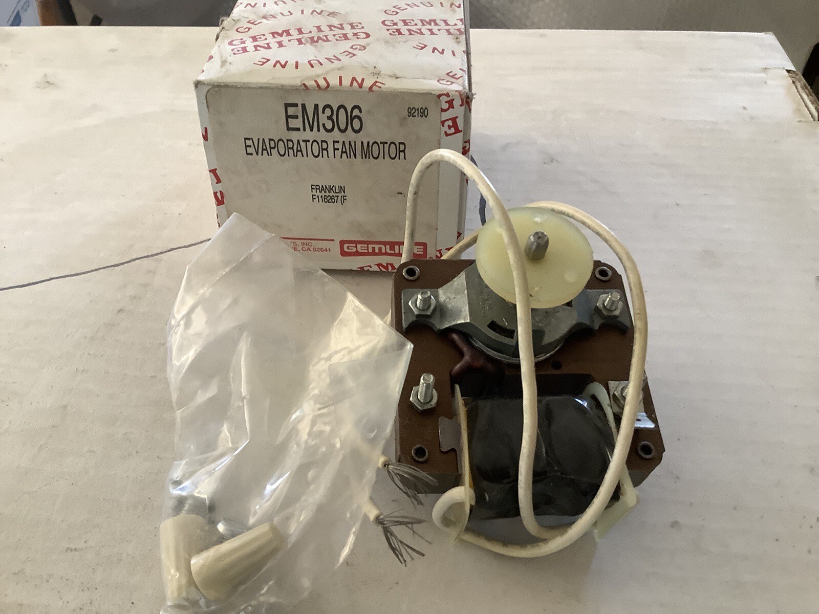 GEMLINE EM306 REFRIGERATOR EVAPORATOR FAN MOTOR FOR FRIGIDAIRE F116267 ...