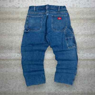Vintage Dickies Carpenter Jeans 36x28 Medium Wash Denim Red Label ...