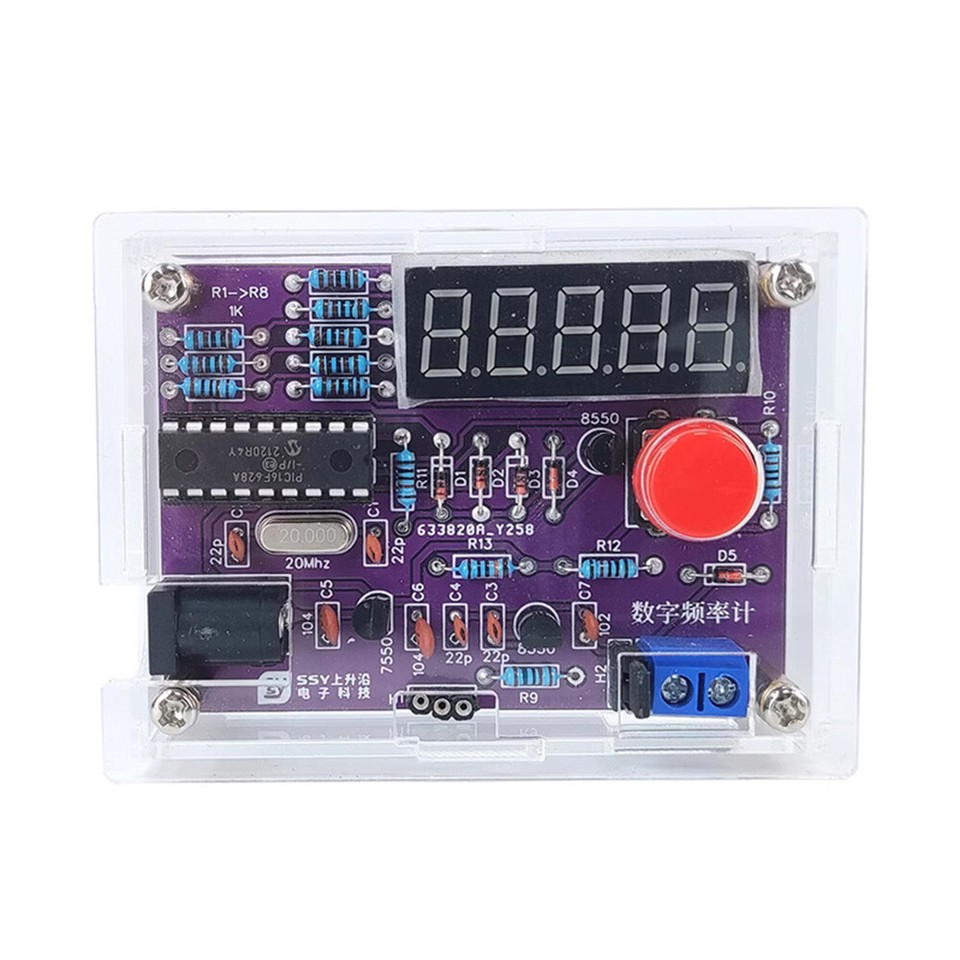 1Hz-50MHz Digital LED Crystal Oscillator Frequency Counter Meter Tester ...