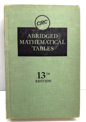 Abridged Math Tables, Selby, 13th Edition, 1966 | eBay