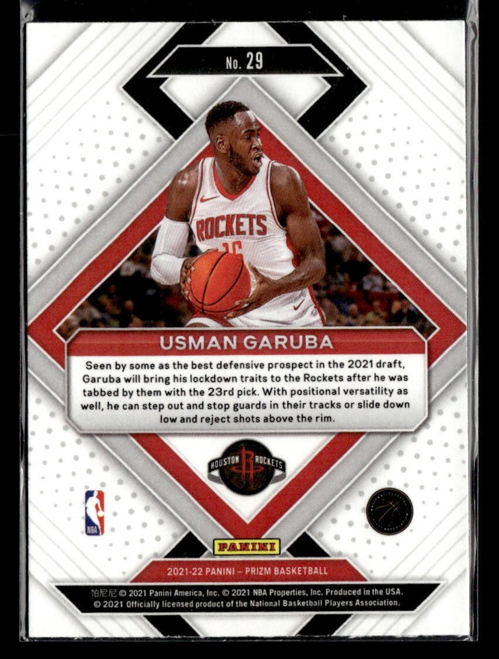 2021-22 Panini Prizm #29 Usman Garuba Emergent card | eBay
