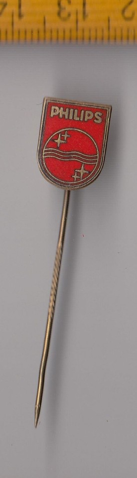 Vintage PHILIPS RADIO TELEVISION LOGO stick pin badge brooch 1960s ...