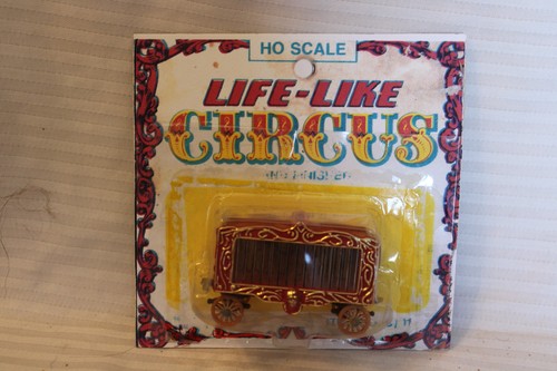 HO Scale Life-Like, Circus Cage Wagon with Lion Inside, Red, BNOS | eBay