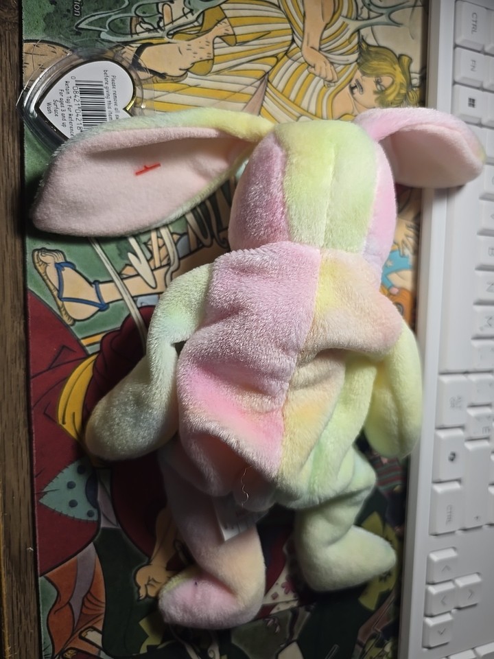 Ty Beanie Baby Hippy the Bunny DOB May 4, 1998 MWMT 8421042180 | eBay UK