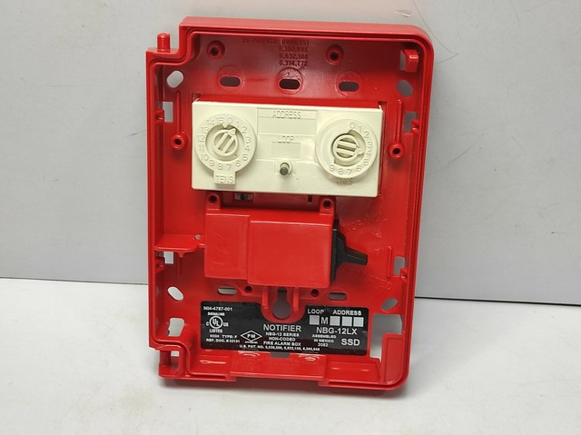 NOTIFIER NBG-12LX FIRE ALARM DUAL ACTION ADDRESSABLE PULL STATION KEY ...