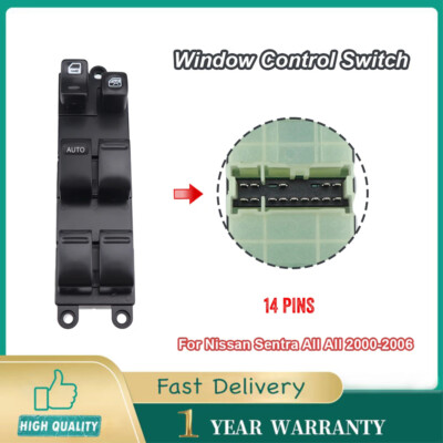 Front Left Car Window Lifter Control Switch For Nissan Almera Tino ...