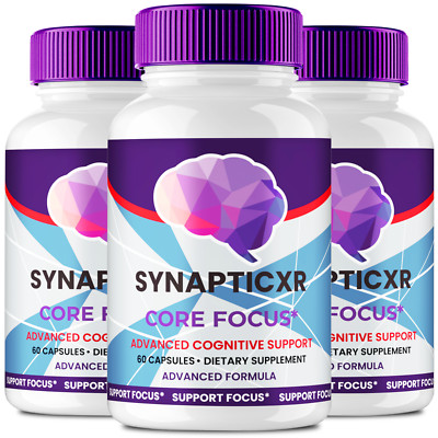 (3 Pack) Synaptic XR Nerve Supplement Capsules, SynapticXR Nerve Health ...