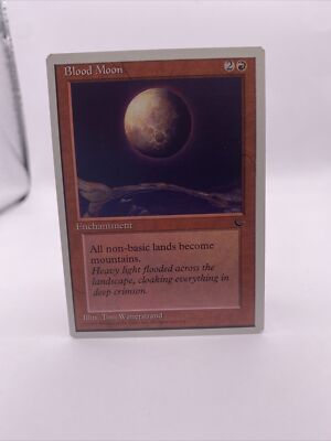 Blood Moon MTG Unplayed Chronicles Rare Red Enchantment | eBay