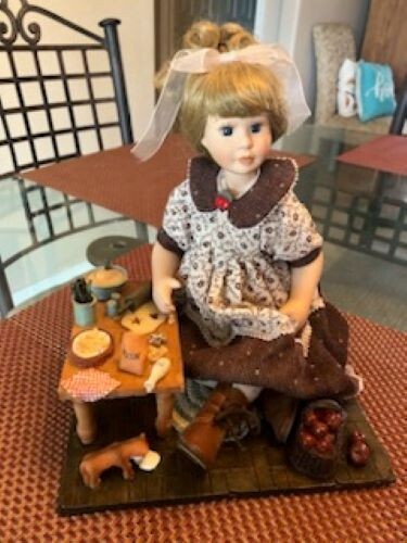 Cracker Barrel Doll Collection Cracker Barrel Porcelain Doll In Wood
