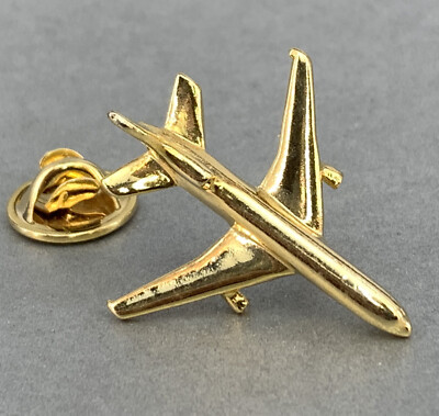 Boeing 727 Jet Airplane Lapel Pin Vintage Lockheed L-1011 Aircraft Tie ...