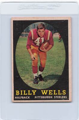 1958 Topps #49 Billy Wells Steelers EX/MT *DA-A7197 | eBay