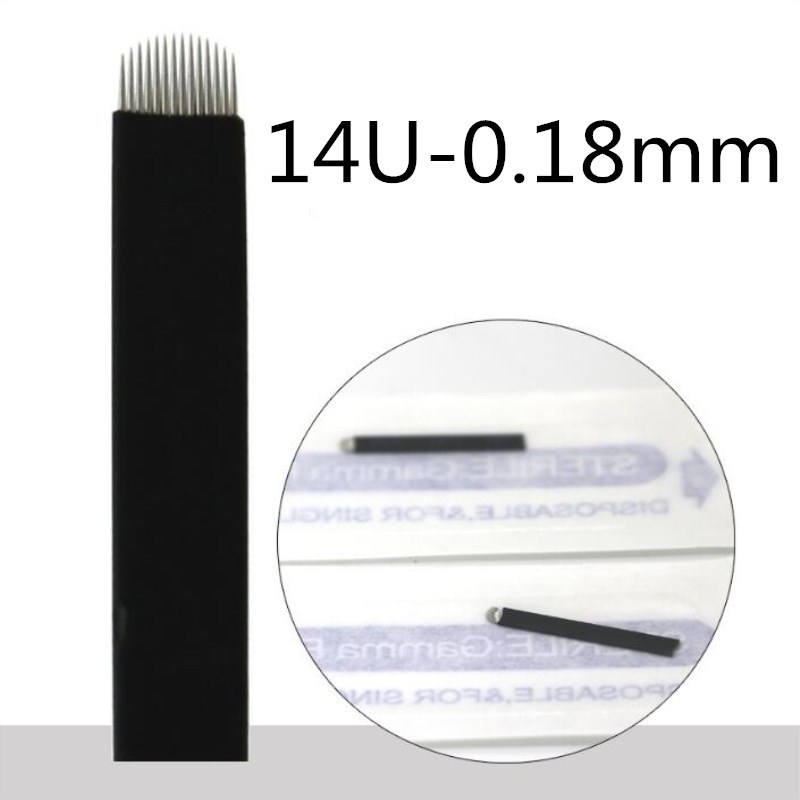 Permanent Makeup Eyebrow Tattoo Microblading Needles 9/12/14/16/18/21 ...