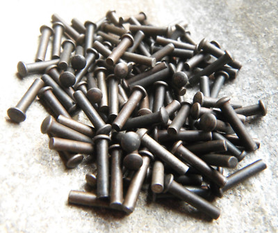 5/64" x 3/8" Solid Iron Rivets Snap Head pack of 100 Model Engineer ...