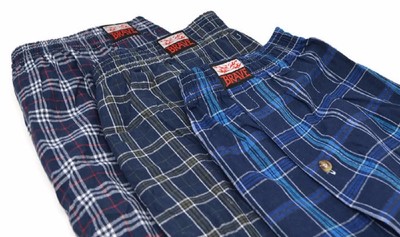 Boxer Shorts Brave Men's Size 4 X L 65 % Polyester 35 % Cotton Pack 3 ...