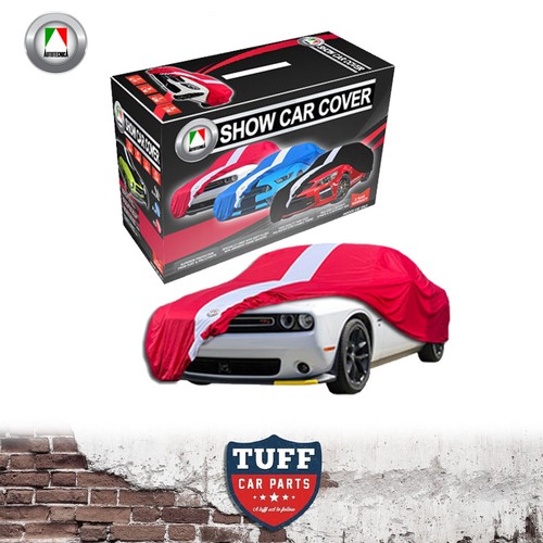 Autotecnica Indoor Show Car Cover White Stripe Polyester RED Upto 4M ...