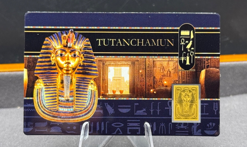 Tutanchamun 1/1000 oz .999 Gold Coin Card 3000 Francs, Only 50K made | eBay