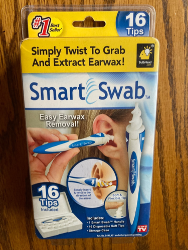 Smart Swab Soft Spiral Ear Cleaner Safe Ear Wax Removal Kit 16 Tips ...