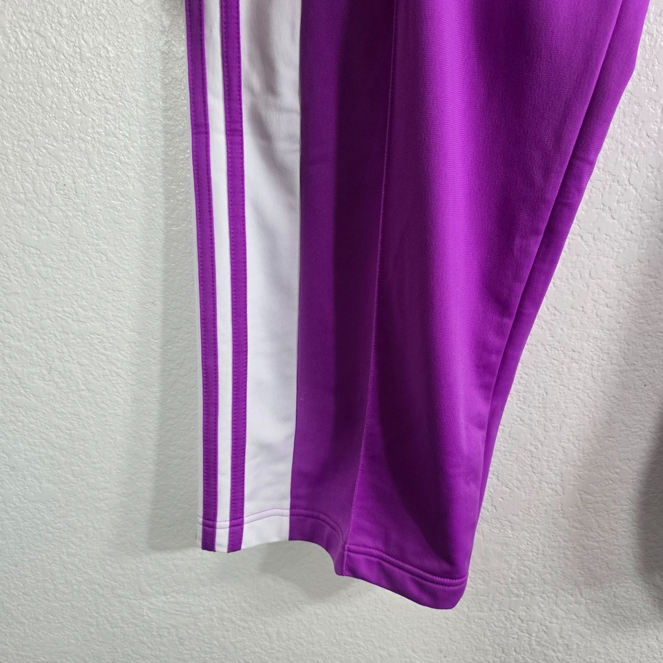 Adidas Adibreak Track Pants Womens 2X Purple Burst Racer Stripe Logo ...