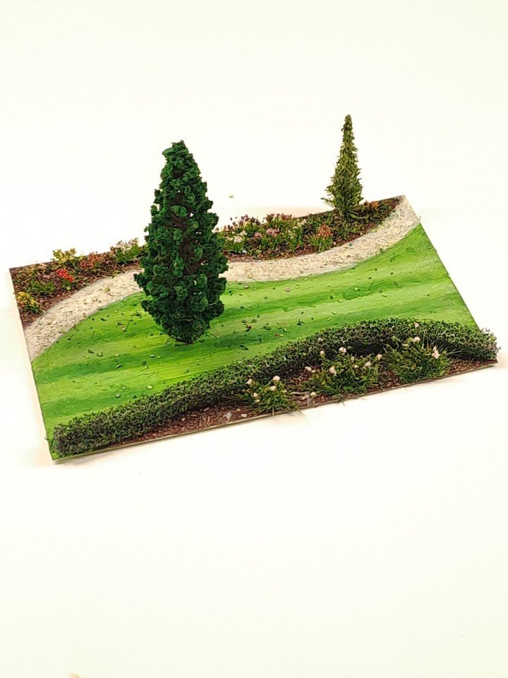 N gauge diorama garden park green "Rose Garden"job lot. | eBay UK