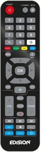 TELECOMANDO UNIVERSALE EDI-RCU 4 Learn, ORIGINALE, PROGRAMMABILE, 2In1 ...