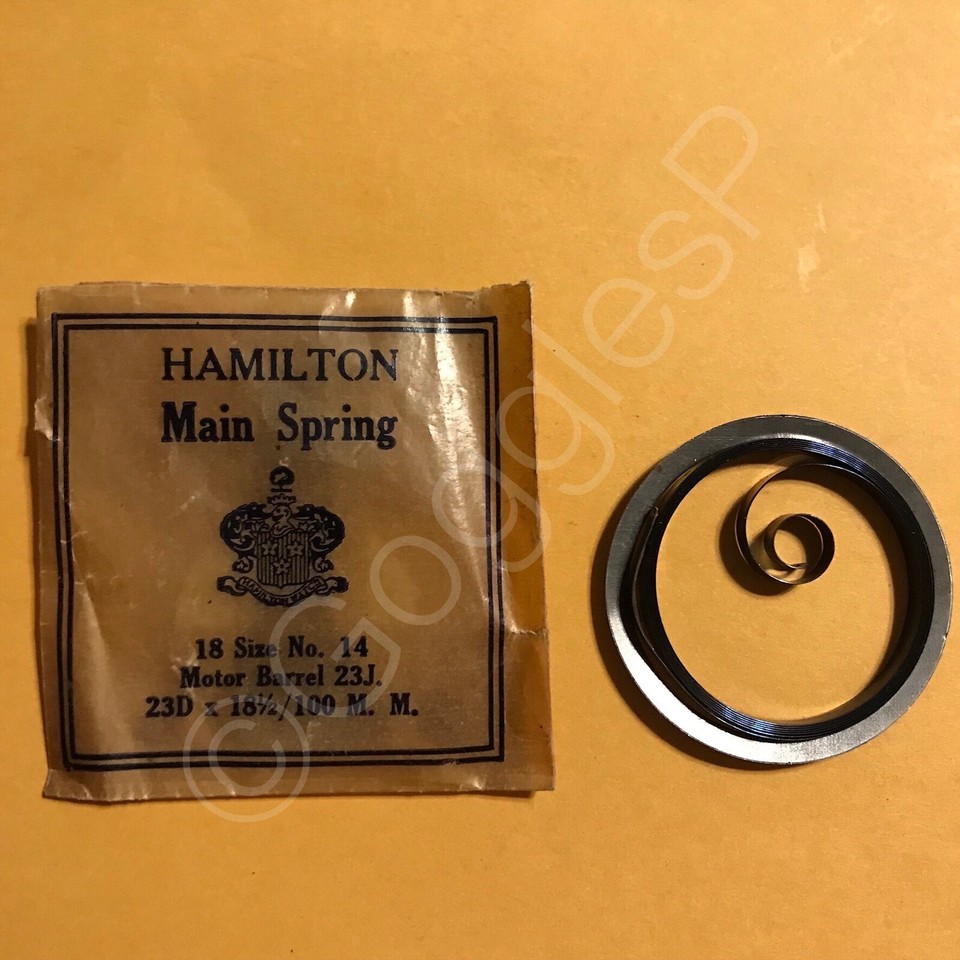 NOS Mainsprings for Hamilton Watches 0s to 18s - Select A Style/Size | eBay
