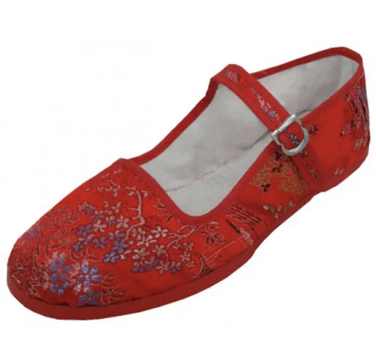 New Women's Brocade Mary Jane Shoes Flat Slip On Ballet Sandals Colors ...