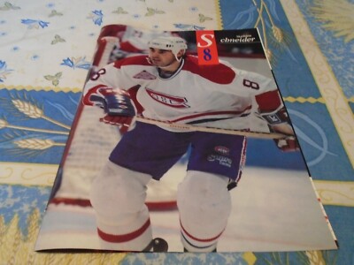 MATHIEU SCHNEIDER POSTER COLOR 8 BY 11 MONTREAL 1992-1993 | eBay