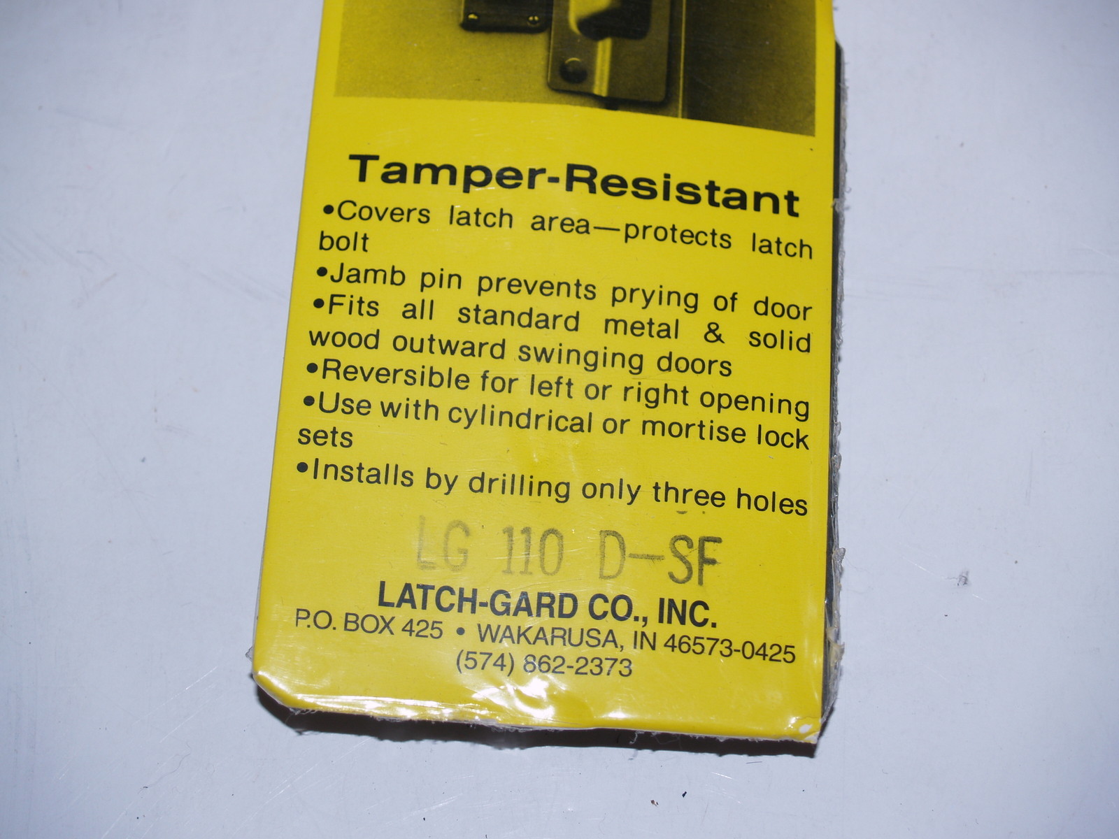 Metal Commercial Latch Guard Gard-prevent break ins-Strike Protector-3 ...