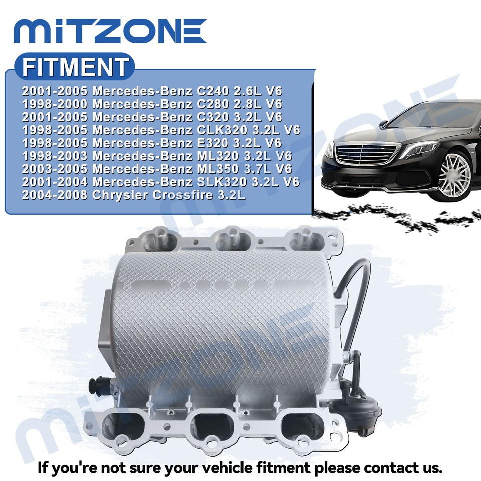 Mitzone Intake Manifold for Benz 98-05 E320 CLK320 01-05 C320 C240 98 ...